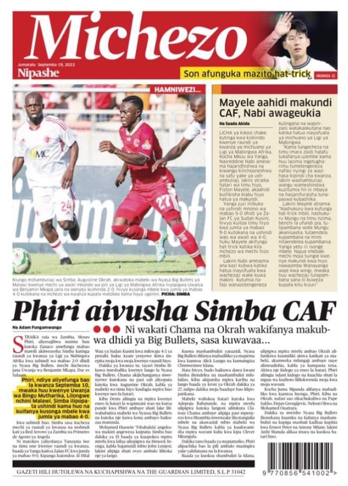 Magazeti ya leo september 19 – Habari kubwa katika Magazeti ya leo ...