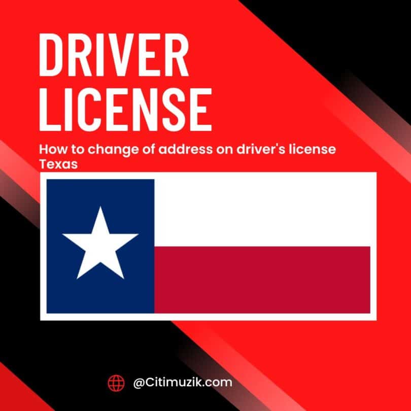 How to change the address on my driver's license Texas - citiMuzik