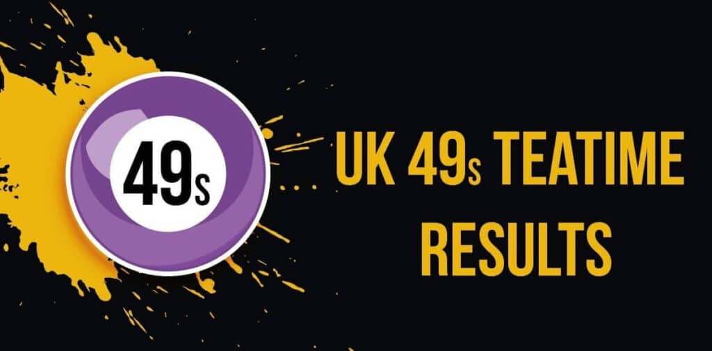 UK 49s Teatime Results Today 28 January 2023 — citiMuzik