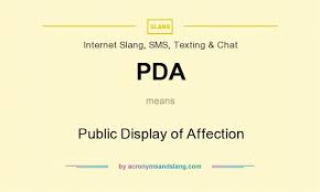 PDA Meaning - What does 'PDA' mean? - citiMuzik