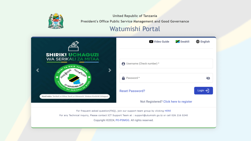 ESS Utumishi Login, Registration & How to Use - citiMuzik